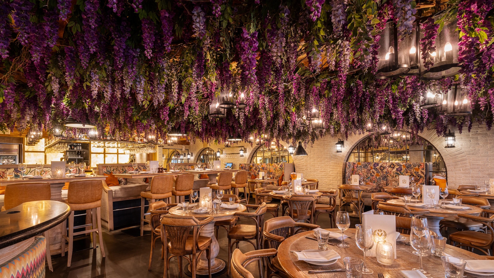 Victors Restaurant Hale. Everyday luxury under the wisteria.