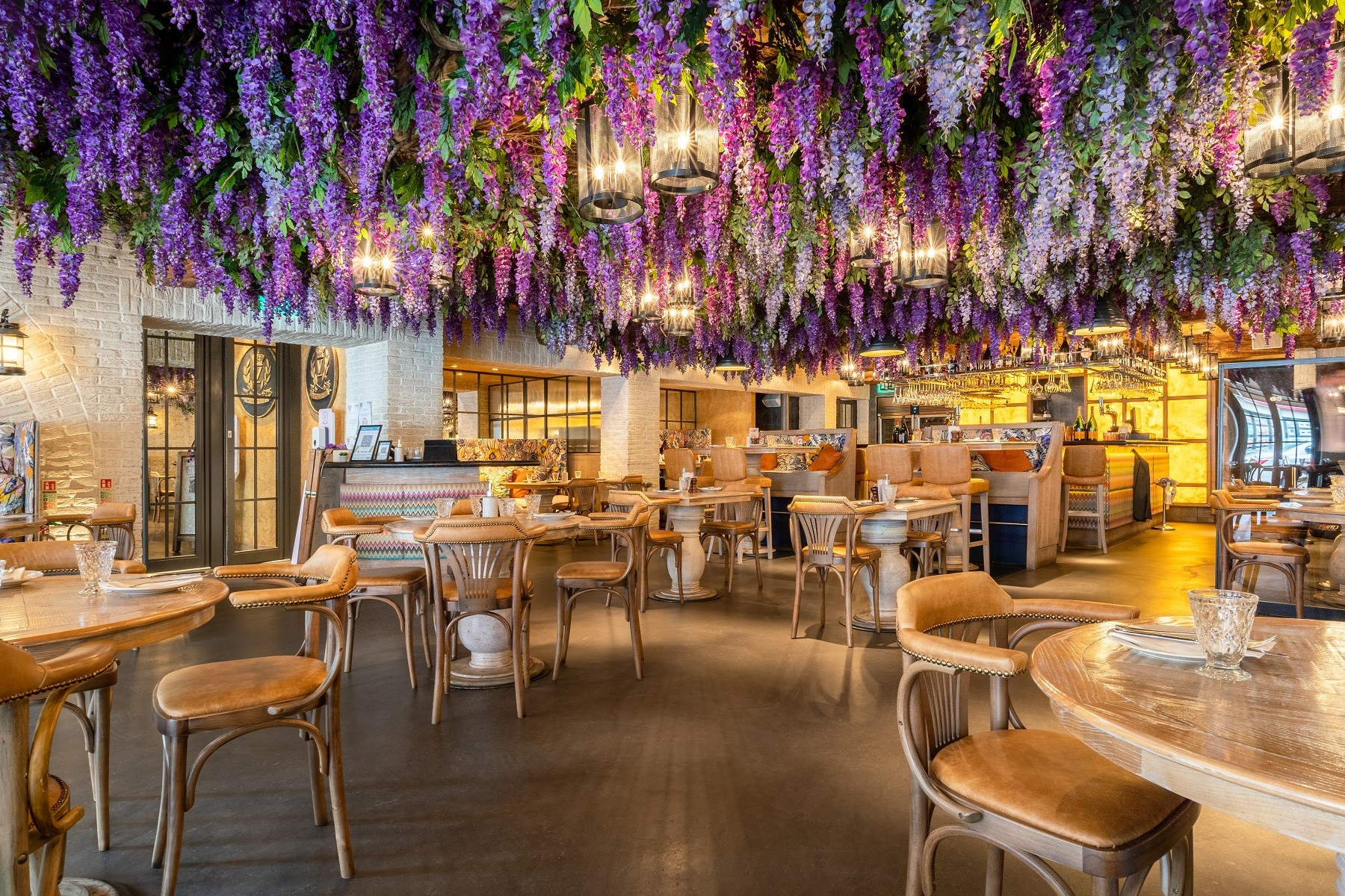Victors Restaurant Hale. Everyday luxury under the wisteria.